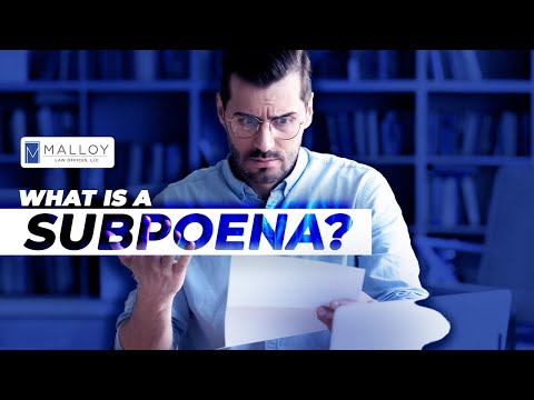What Is A Subpoena??