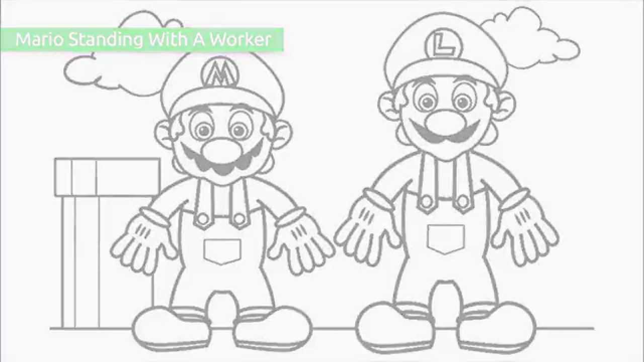 Top 20 Free Printable Super Mario Coloring Pages