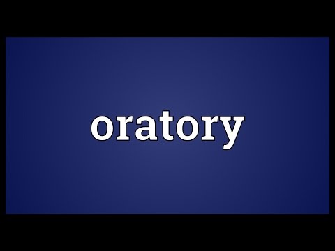 Oratory Meaning