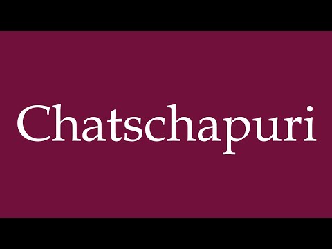 How to Pronounce ''Chatschapuri'' (Khachapuri) Correctly in German