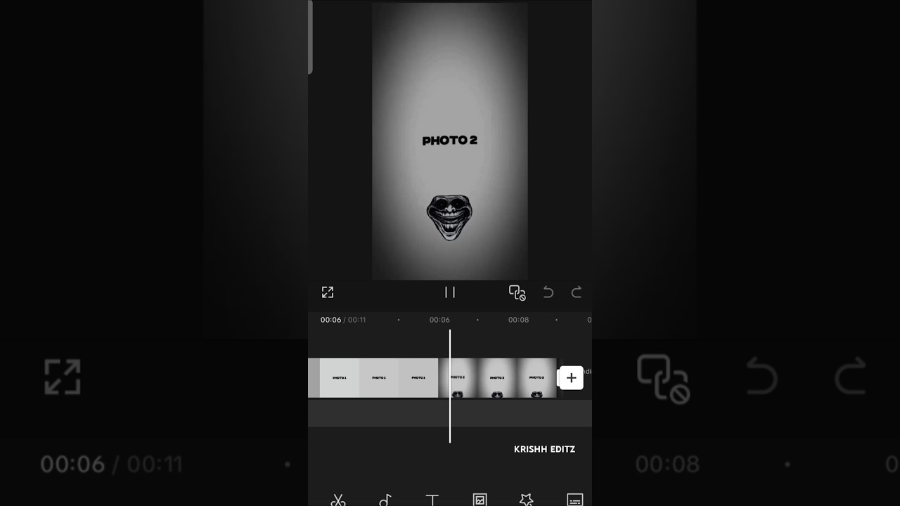 Capcut skull FACE Template tutorial #capcut #shorts