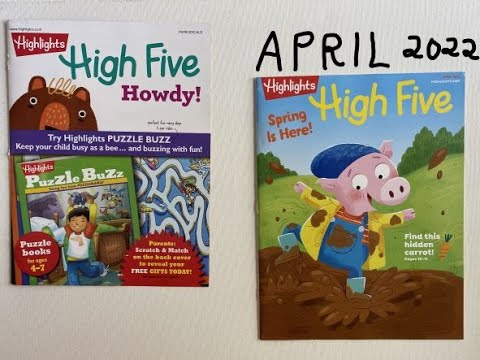Highlights High Five Magazine | April 2022 Edition | Ages 2-6 | Magazine Flip-through