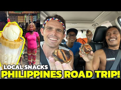 DELICIOUS FILIPINO SNACKS! Davao to Cotabato By Car! (Philippines Road ...