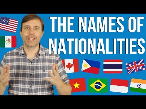 The Names of Different Nationalities | Learn English Demonyms