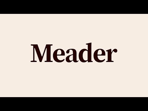 Meander Meaning and Pronunciation