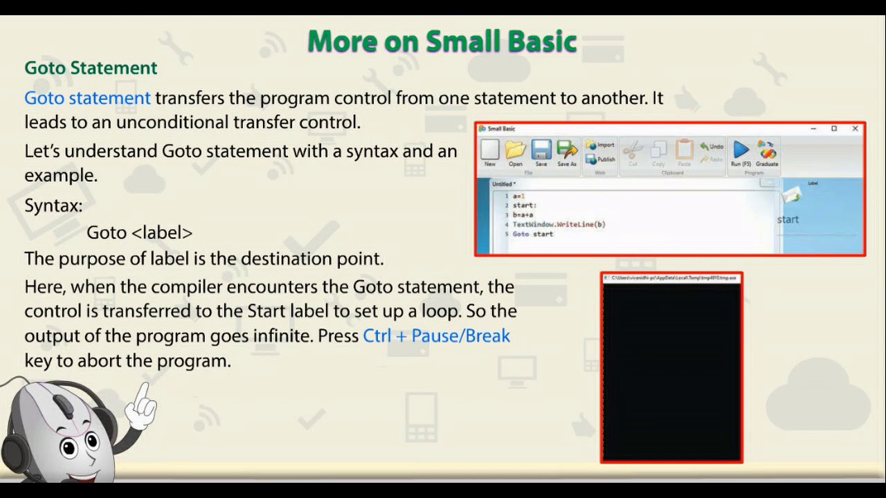 Class 7th More on Small Basic