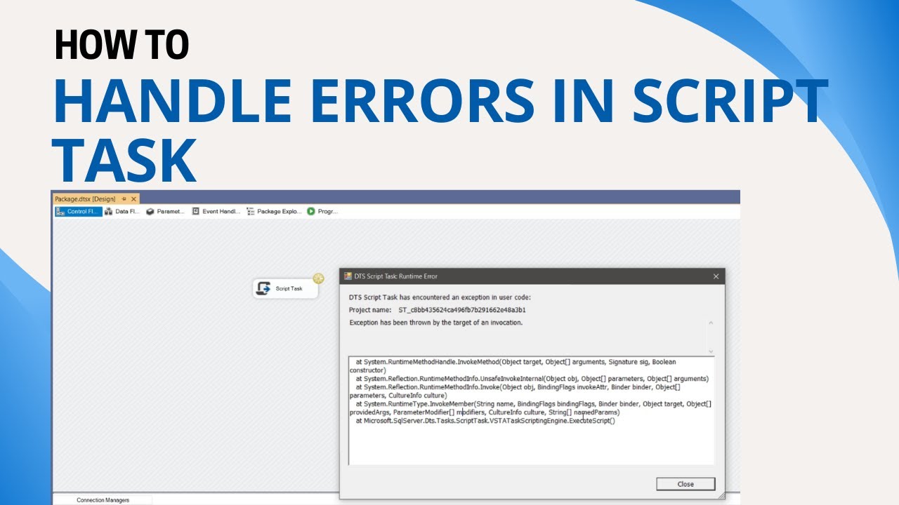 144 How to handle errors in script task in ssis