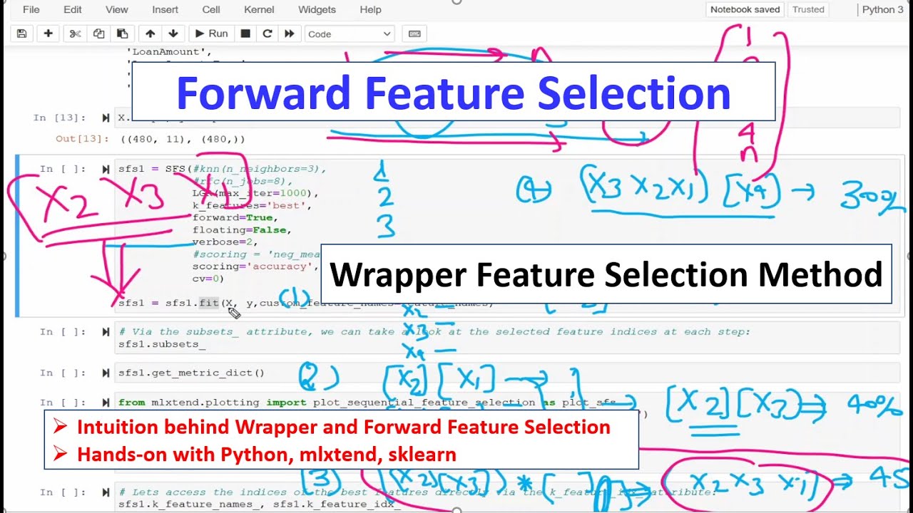 Forward Feature Selection |Sequential Forward Selection|Wrapper Method Part1|Tutorial 7