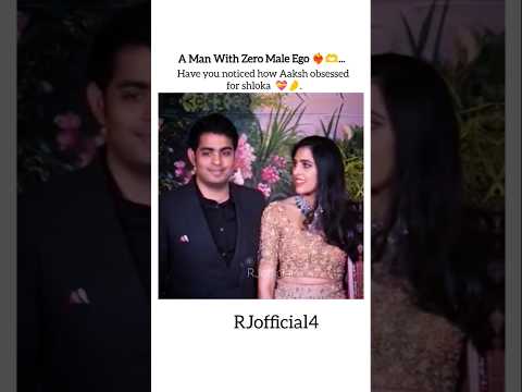 Have you noticed how Aaksh obsessed for shloka 💕😍🤯 #akashambani #shloka #youtubeshorts #shortsviral