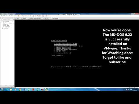 How to Install MS-DOS 6.22 ISO Image in VMware Workstation Pro any Version