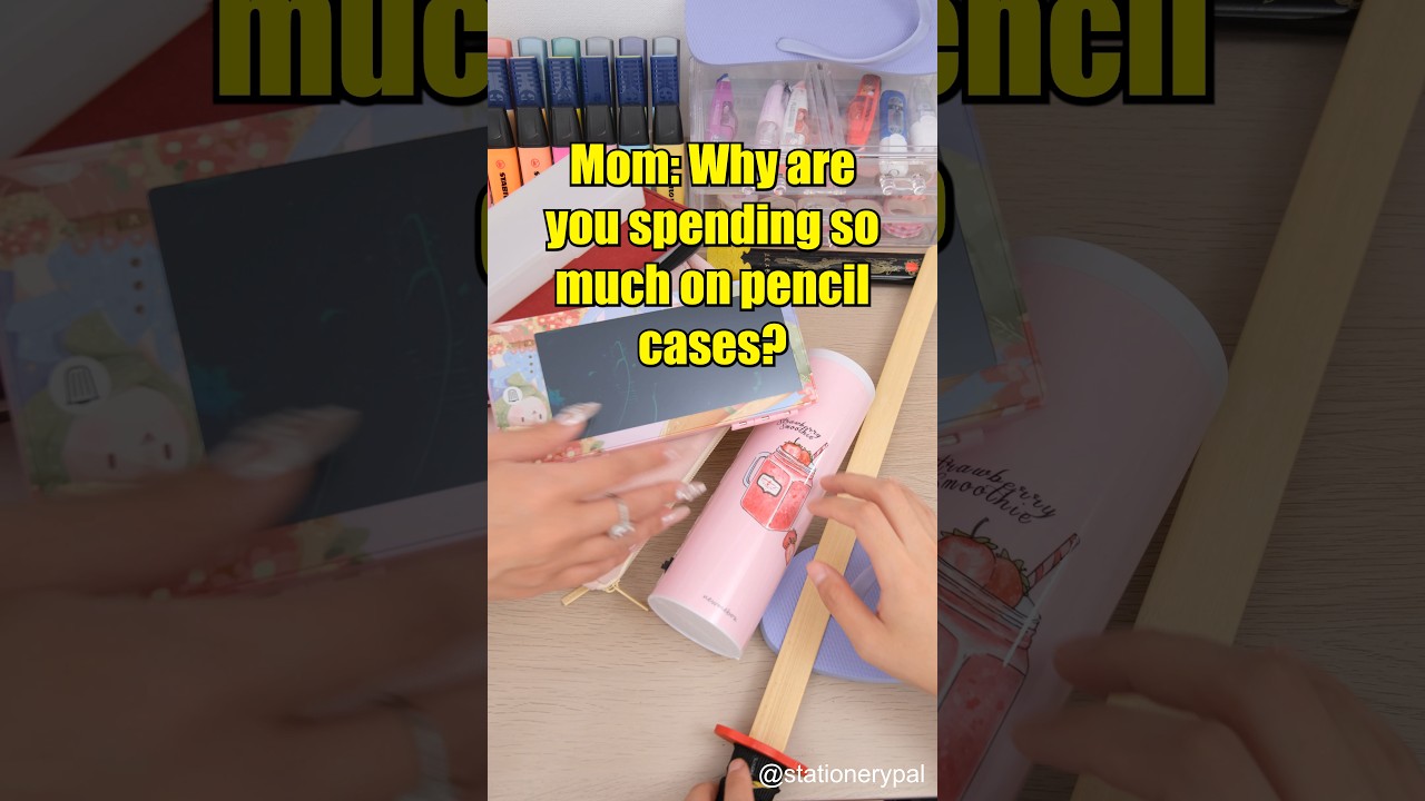 My mom always says I buy too much pencil cases! 😞😞 #shorts