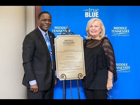 MTSU honors first VP for Information Technology with center dedication