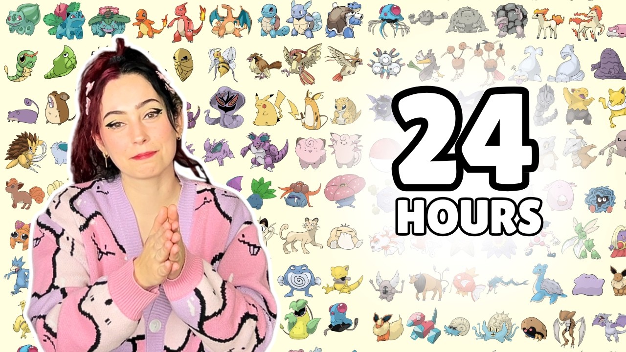 DRAWING ALL 151 POKEMON... in 24 HOURS