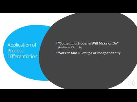 Differentiated Content, Process, & Product
