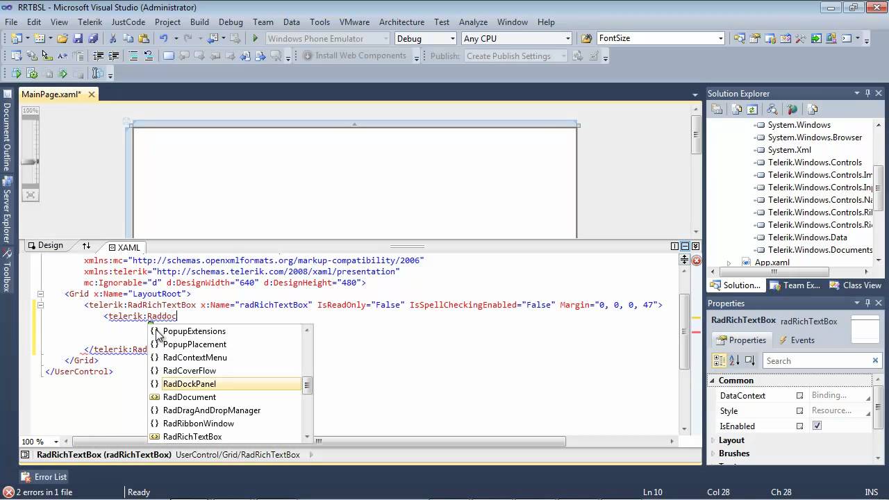 RichTextbox - Part 1: Getting Started (Silverlight & WPF)