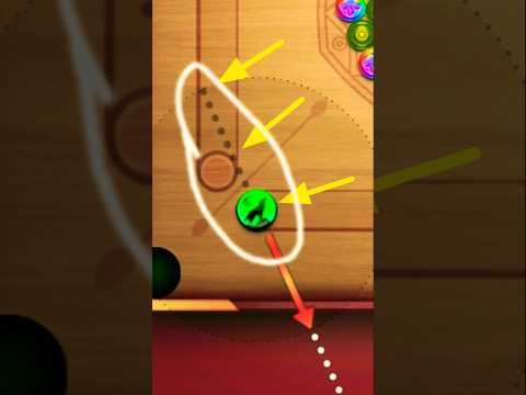 Carrom pool funny moment 🔥 Indirect short carrom board game 🎯