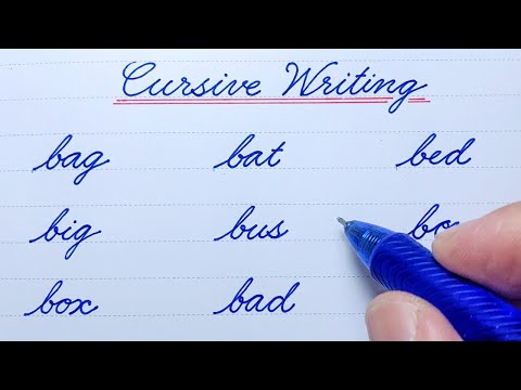 Cursive writing for beginners | Words that start with b | Cursive handwriting practice |Cursive abcd