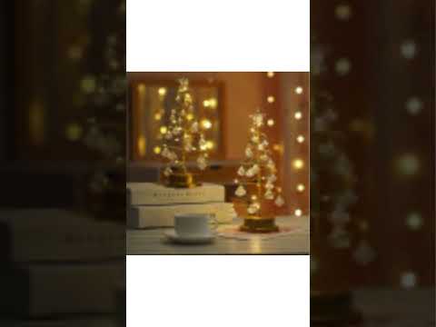 Crystal Christmas Tree Led Lights Indoor Decoration Fairy Lights Bedroom String Lights