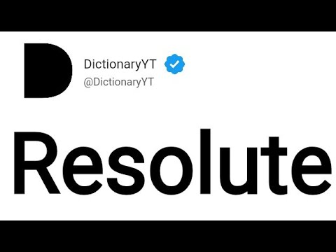 Resolute Meaning in English