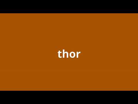 what is the meaning of thor