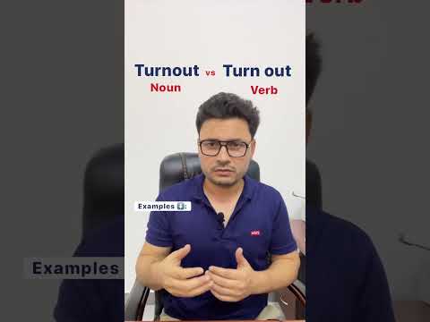 Meaning of Turnout and Turn out. Phrasal verb Turn out. #englishteacher #urdutoenglish #speakenglish