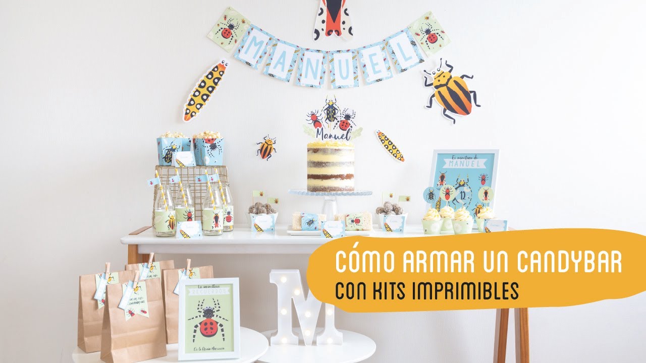 Arma un candy bar en casa ⭐ Kits Imprimibles Dulce Jarana ⭐