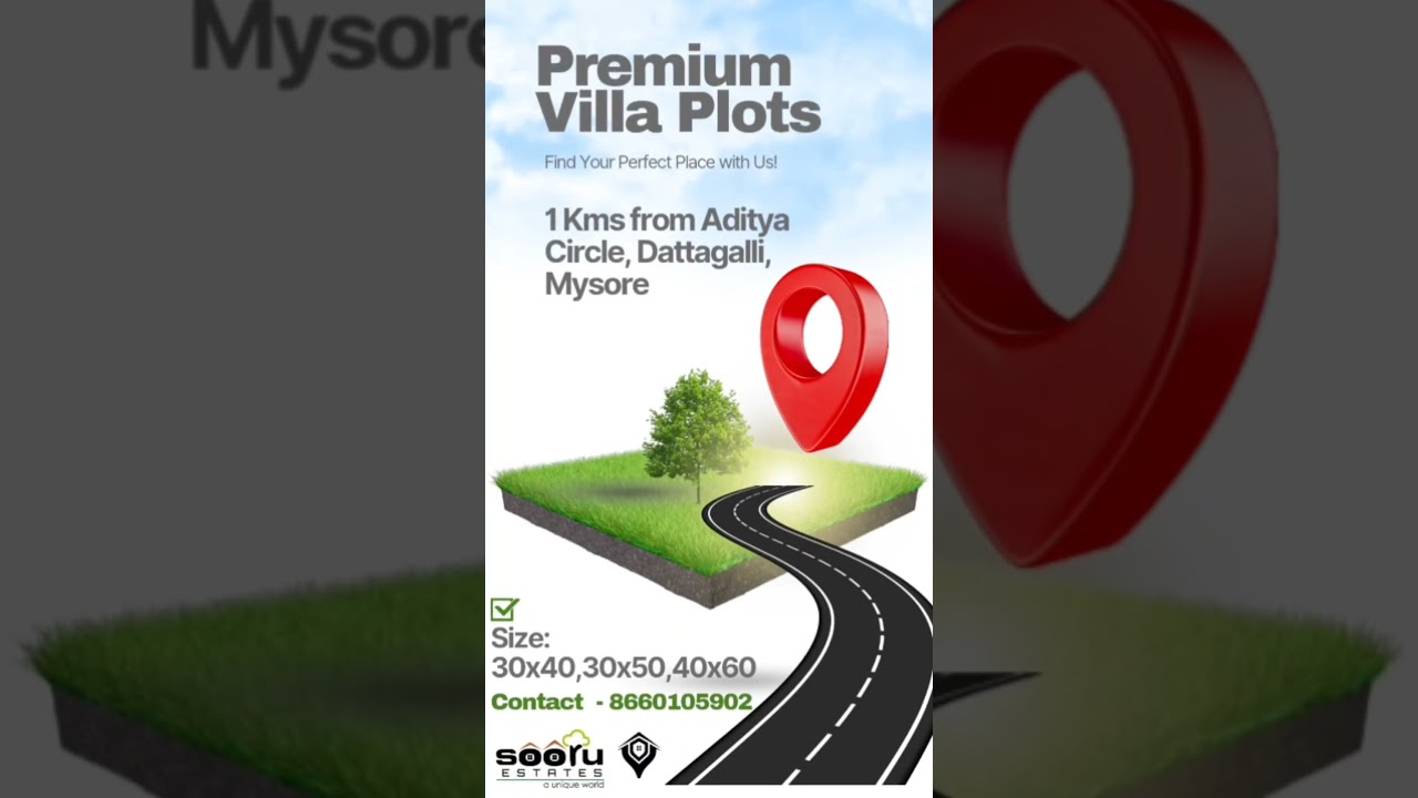 30x40,30x50, 40x60, MUDA Approved Villa Plots for Sale at Mysore, Contact 8660105902