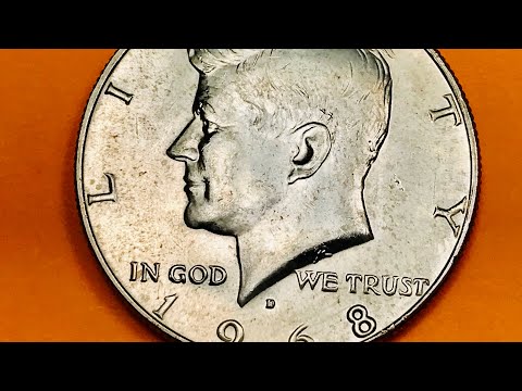 $15,000 US 1968 Kennedy Half Dollar - 40% Silver - United States 50 Cent Coin