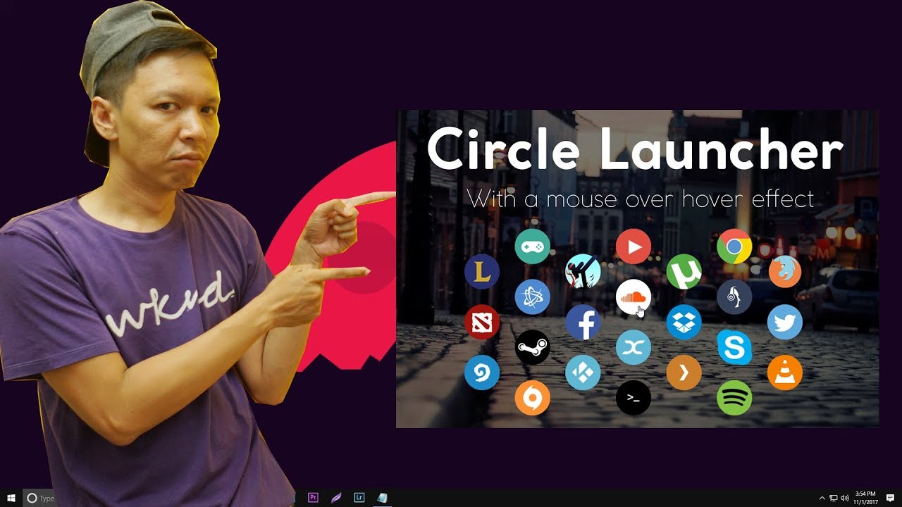Tutorial Circle Launcher Rainmeter Skin