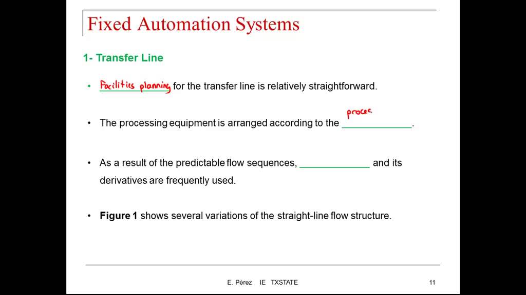 Lecture 4: Manufacturing Systems