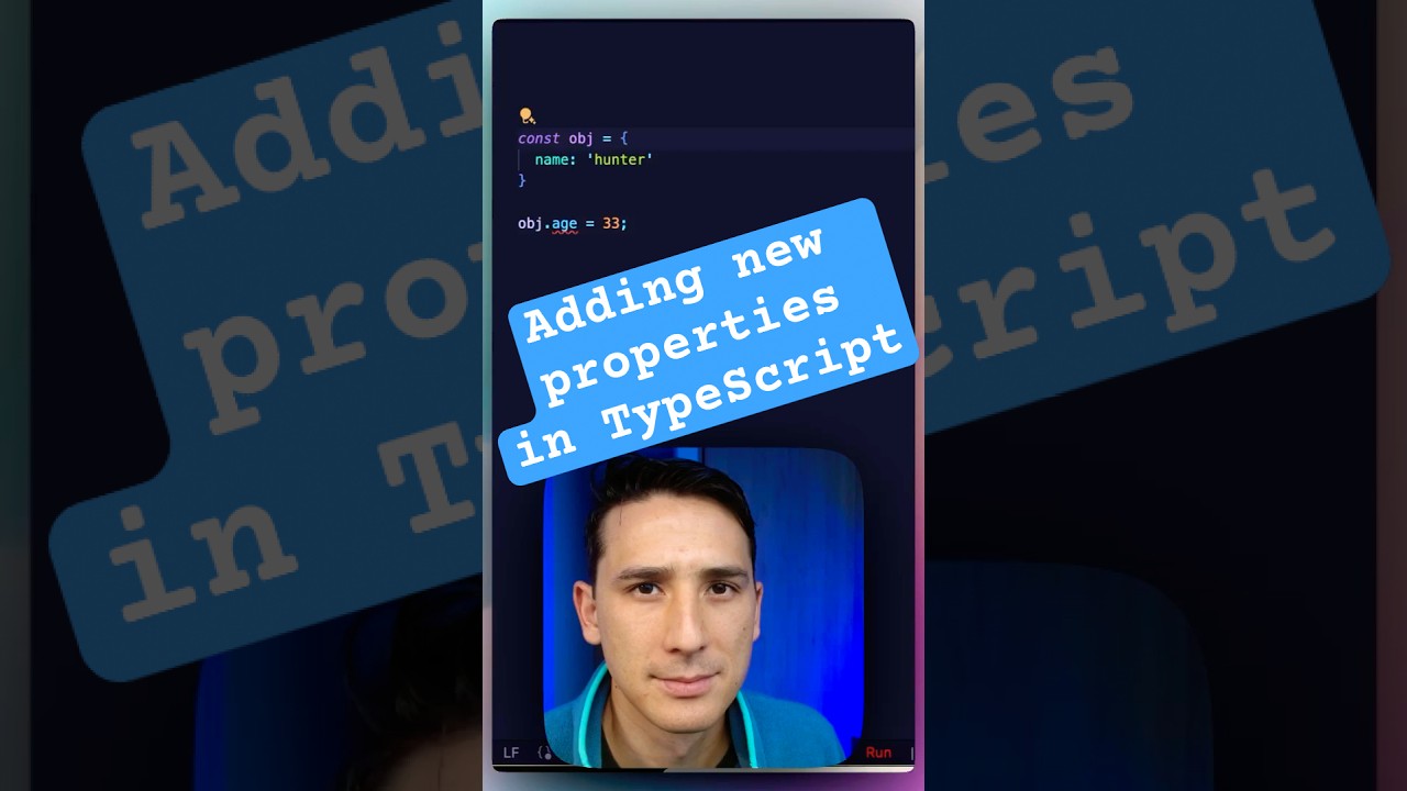 Adding properties to an object in TypeScript #typescript #tutorial #coding #programming
