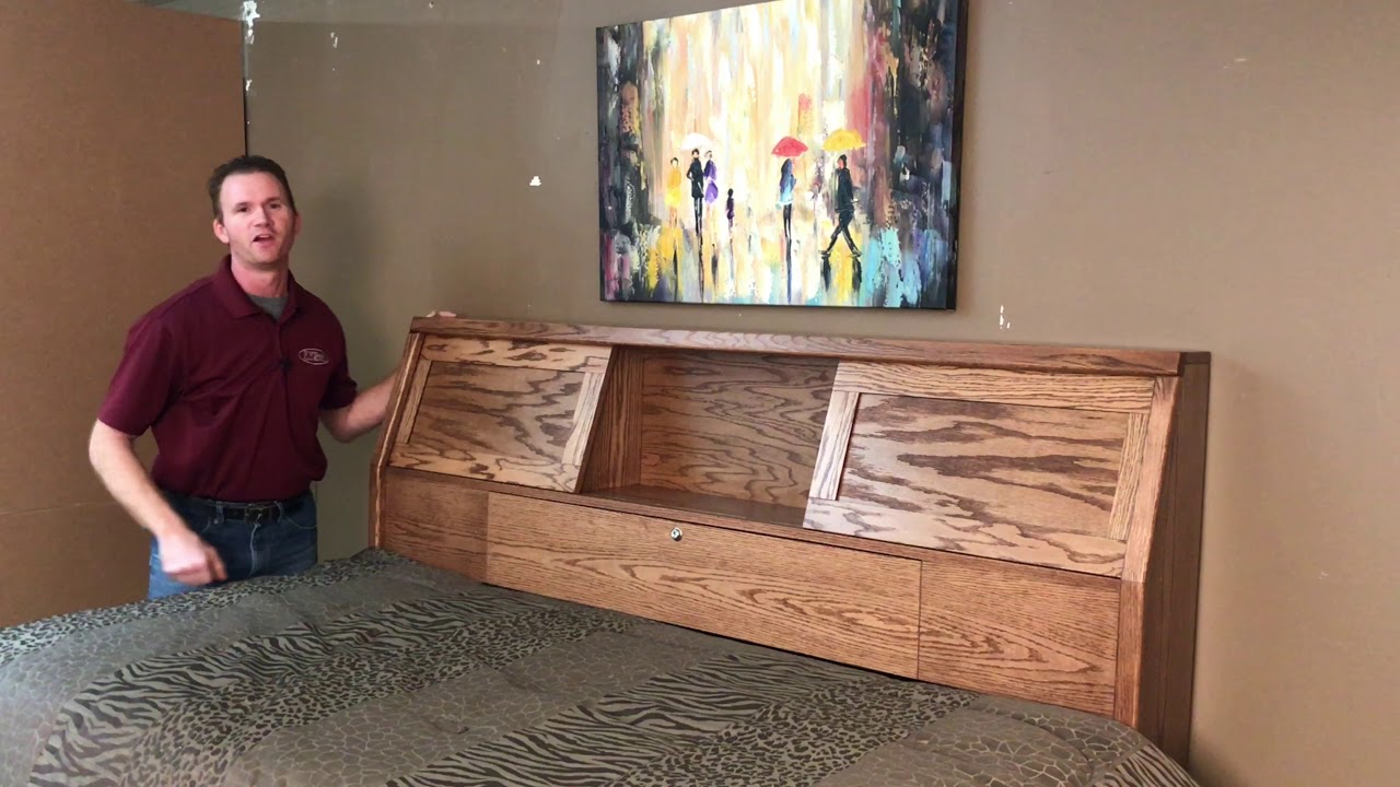 Covert Sliding Bookcase Headboard