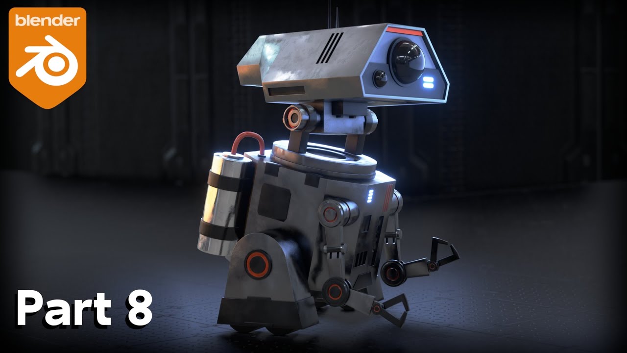 Sci-Fi Worker Robot-Part 8 (Blender Tutorial)