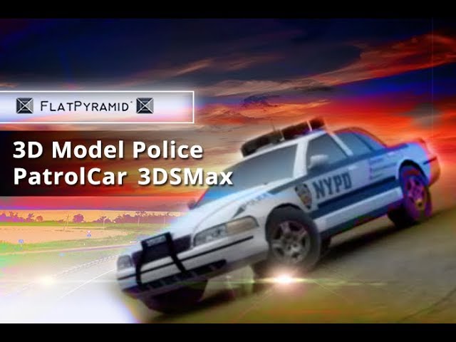 Police Patrol Car 3DSMax 3D Model - FlatPyramid