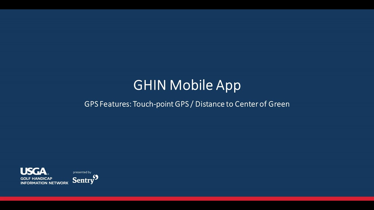 Touch Point GPS - GHIN Mobile App