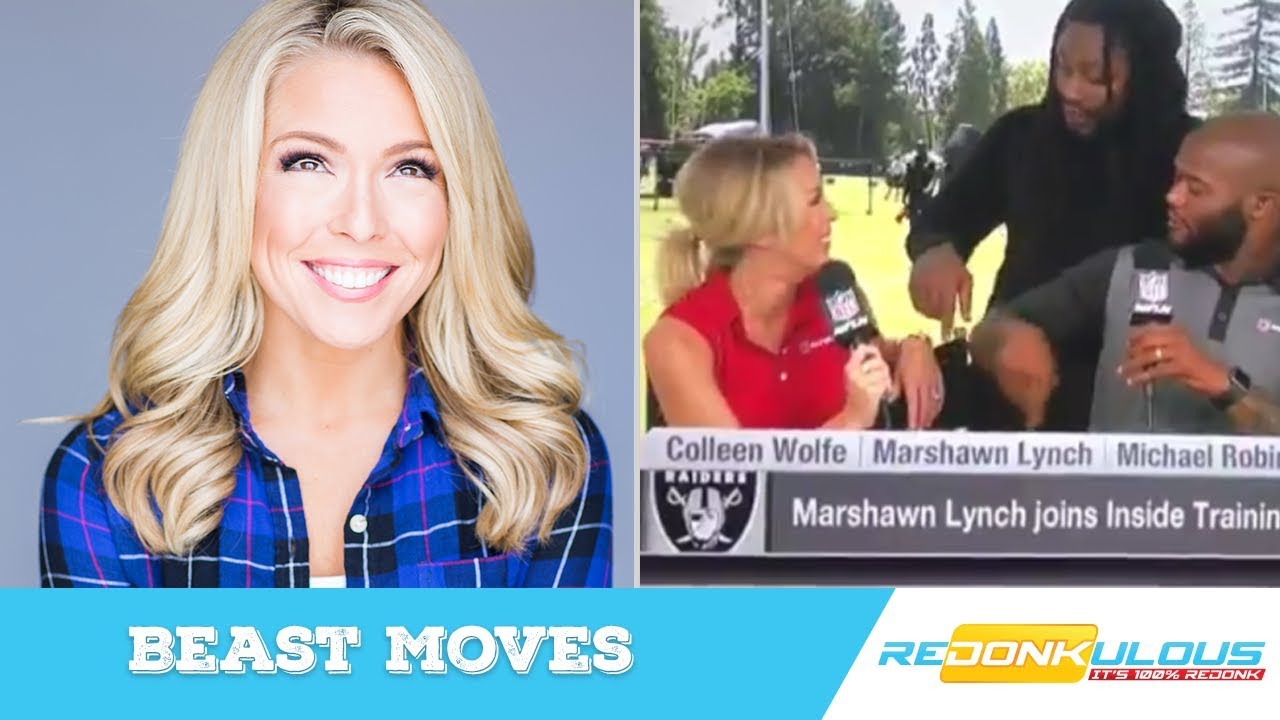 BEAST MOVE | Marshawn Lynch ask Colleen Wolfe out ONAIR (Shes Married) | The ReDonkulous Sports Show