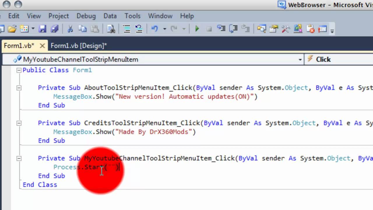 How to make a Webbrowser (VISUAL BASIC 2010/2008)