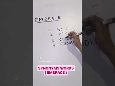 SYNONYMS WORDS (EMBRACE) #digitalacademy #libraryofenglish #learnenglish#synonyms #education#shorts