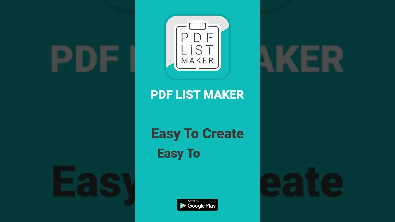 pdf list maker