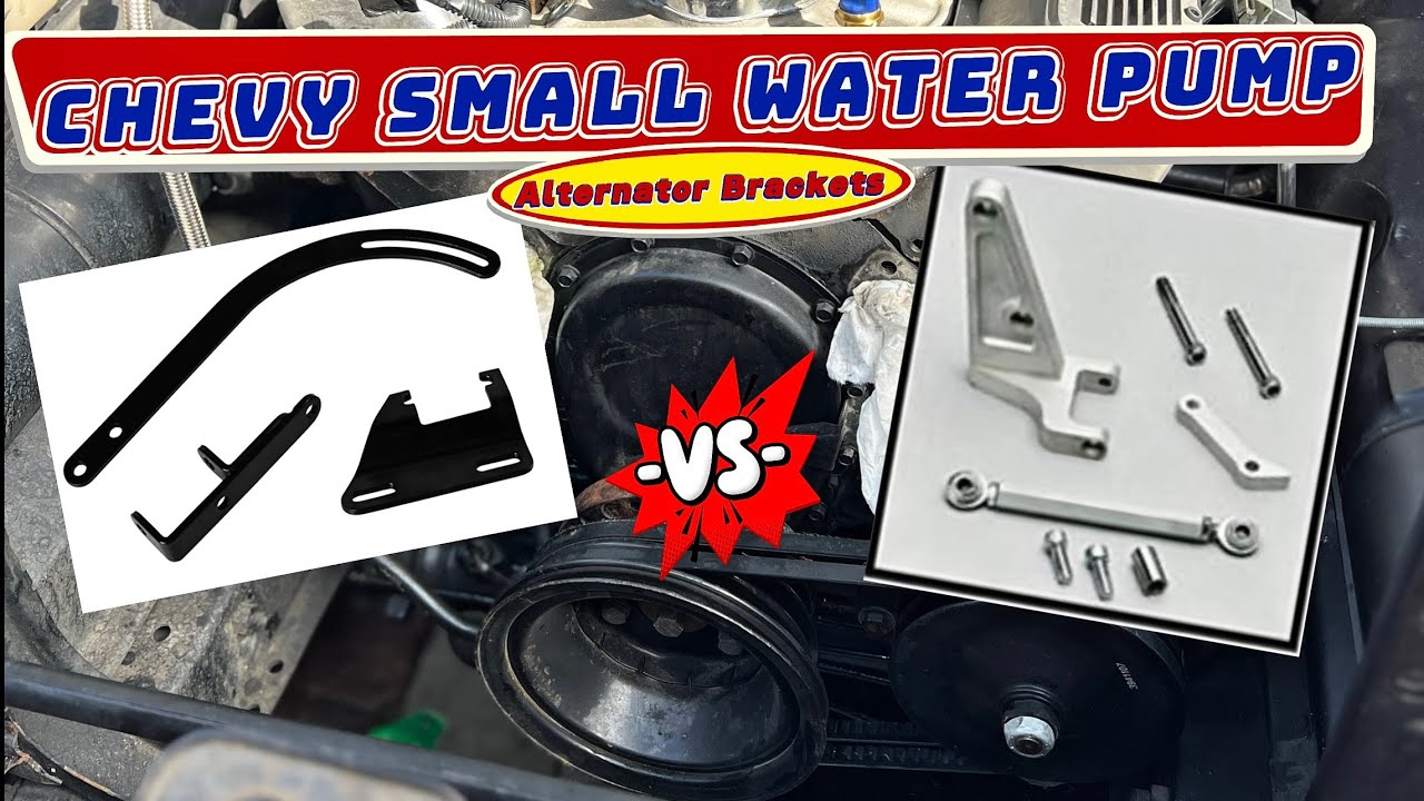 Chevy SBC Short Water Pump SWP Alternator Bracket Install