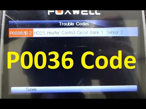 Causes and Fixes P0036 Code: HO2S Heater Control Circuit (Bank 1 Sensor 2)