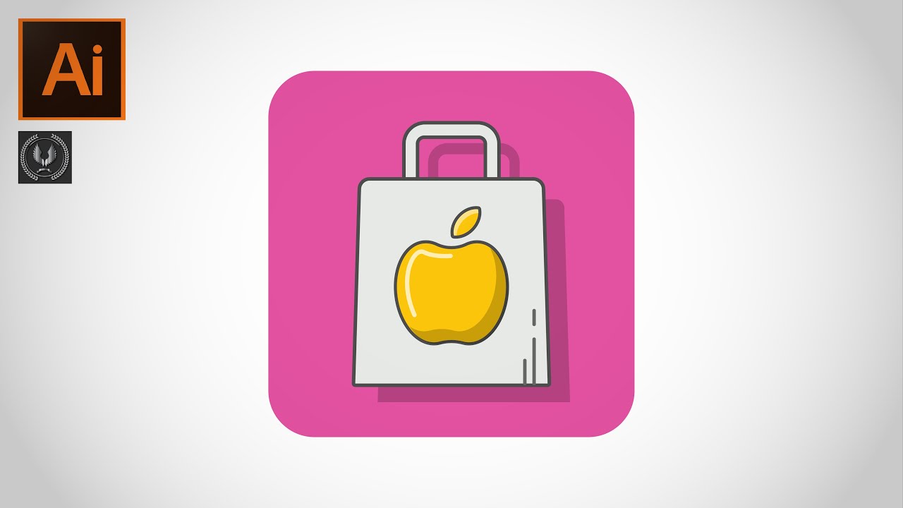 Adobe illustrator CC Tutorial - How to make an Online Shopping Icon Design