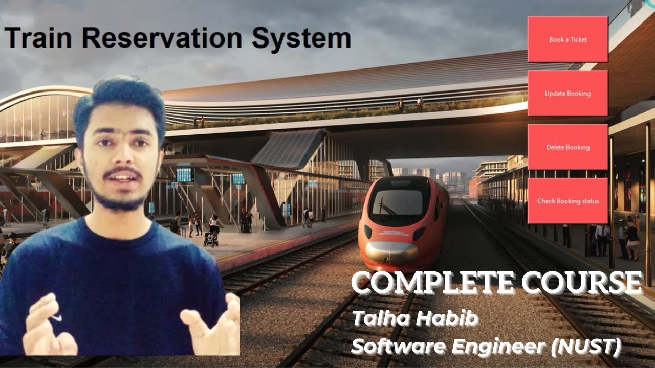 Train Reservation System in Python (Step by Step in Urdu/Hindi) | With Complete Source Code | Python