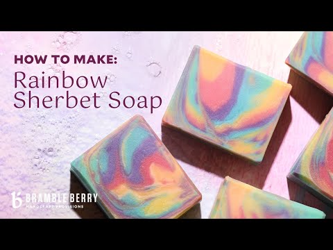 Rainbow Sherbet Soap Project | Bramble Berry