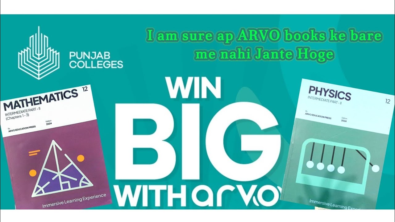 Information about ARVO books 📚! #PGCWorld #WinWithArvo #pgc