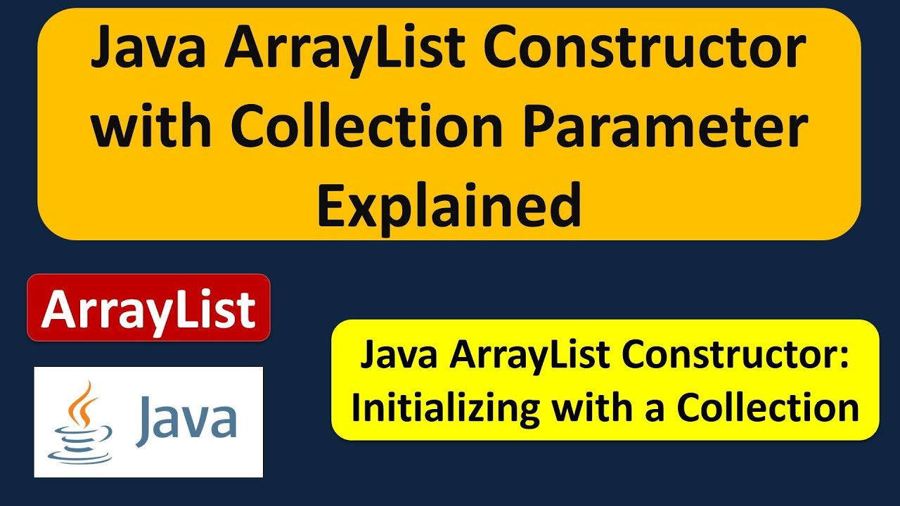 How to use ArrayList Constructor which accepts Collection? | Java Collection Framework