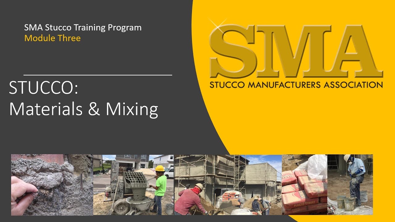 MODULE 3 - Plaster Training (Materials & Mixing)