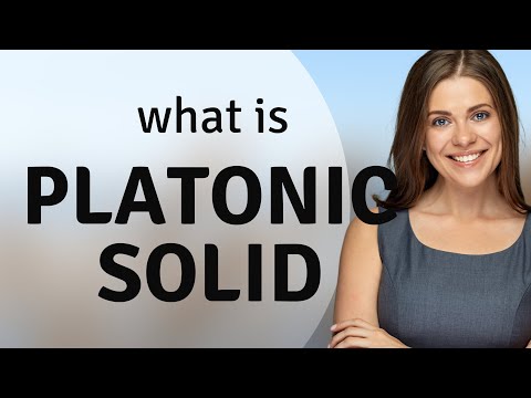 Platonic solid | PLATONIC SOLID meaning