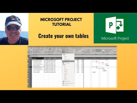 Create your own tables in Project | ITs Easy Training
