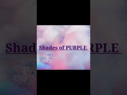 impressive shades of purple| colors vocabulary #shortsfeed #viralshorts